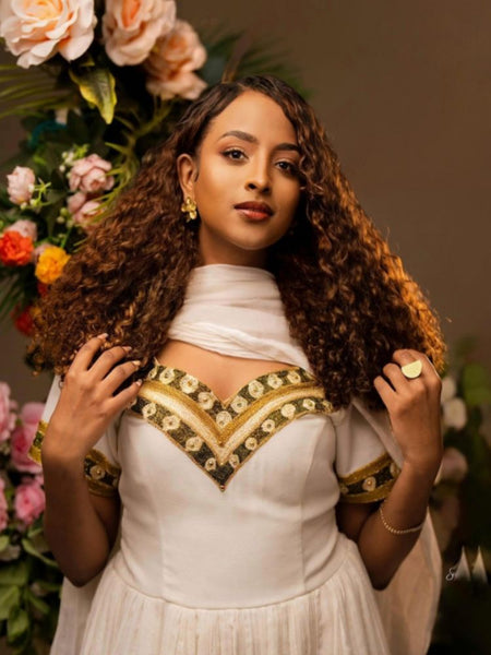Exquisite Habesha Dress Modern Habesha Kemis Traditional Eritrean/Ethi ...